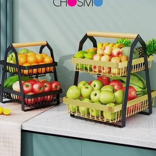 Jual RAK Susun Rak Keranjang Buah Rak Dapur Rak Buah Besi Rak Dapur ...