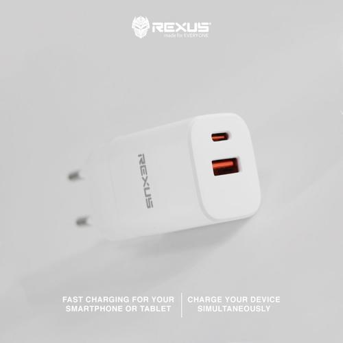 Jual Rexus PA95 Power Adaptor PA 95 Power Delivery Super Fast Charging ...