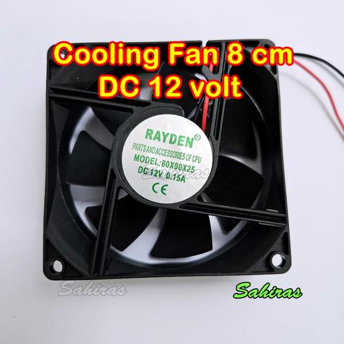 Jual Kipas Pendingin RAYDEN DC 12 Volt / Cooling Fan 12V 0.15A Ukuran 8 ...