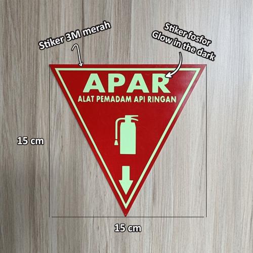 Jual Sticker APAR Sign (GLOW IN THE DARK) - 15 x 20cm - Kab. Bekasi ...