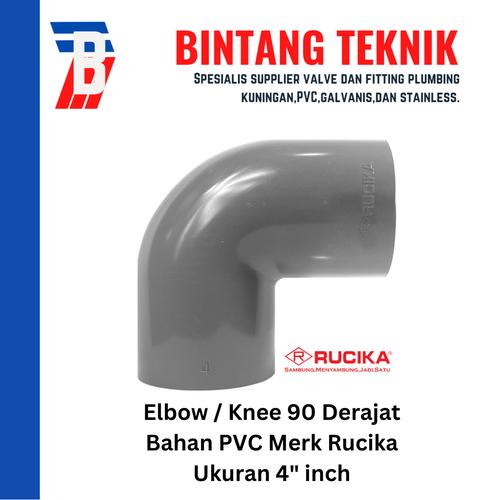 Jual Elbow / Knee 4" inch PVC Rucika AW 90 Derajat - Jakarta Barat ...