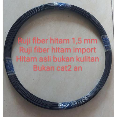 Jual Ruji jeruji fiber roll warna hitam ukuran 1,5 mm ruji fiber hitam ...