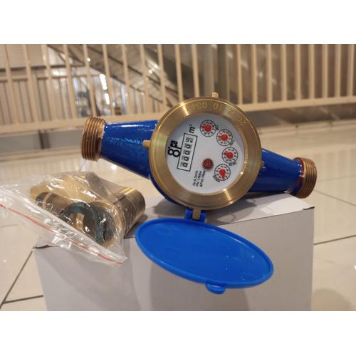 Jual Water Meter 8fa 1 Inch DN 25mm Drat Kuningan/Meteran Air - Jakarta ...