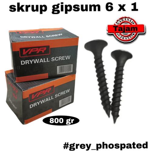 Jual Skrup Gipsum / Sekrup Gypsum 6 x 1 / Skrup Hitam Tajam - per dus ...