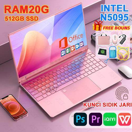 Promo 【Upgrate Ram20】Laptop Pink 15.6 inch RAM20+512GB SSD Win11+Wifi ...
