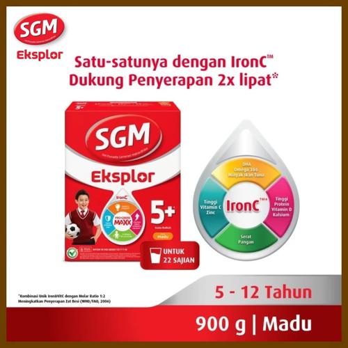 Promo SGM Eksplor 5 Plus Dengan IronC Susu Bubuk Rasa Madu 900 Gram ...