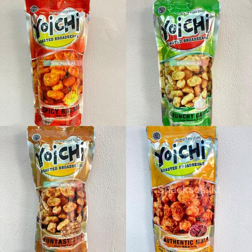 Jual YOICHI KACANG KORO OVEN ROASTED BROADBEANS GARLIC / SPICY BALADO ...