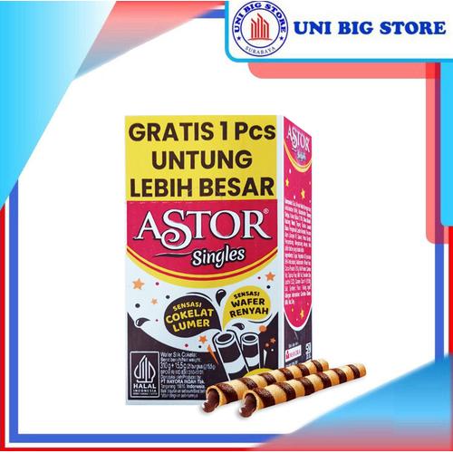 Jual Astor Singles Wafer Stick Chocolate 15 gr x 20 pcs BOX Coklat ...