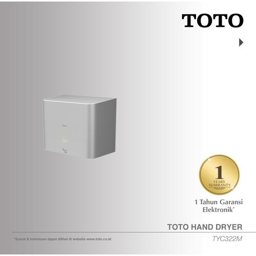 Promo TOTO Hand Dryer TYC322M | Hand Dryer Cicil 0% 3x - Kota Tangerang ...