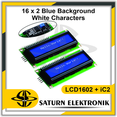 Jual LCD 1602 2X16 BLUE BACKLIGHT WITH I2C SERIAL INTERFACE MODULE ...
