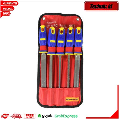 Jual Krisbow Set Kikir 20 Cm 5 Pcs Digunakan Untuk Mempertajam Dan ...