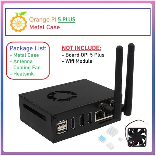 Jual Geekworm N508 : METAL CASE for Orange Pi 5 Plus (with Cooling Fan ...
