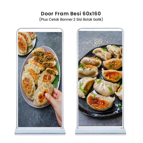 Promo Stand Door Frame Banner 60x160 cm Plus Cetak Flexy 2 Sisi Free ...