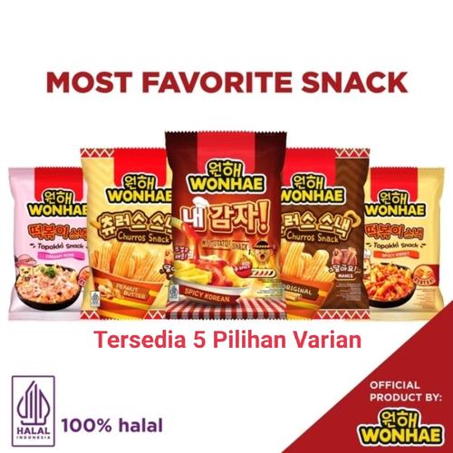 Jual WONHAE Snack Toppoki Creamy Rose / Spicy Sweet /Banana Milk ...