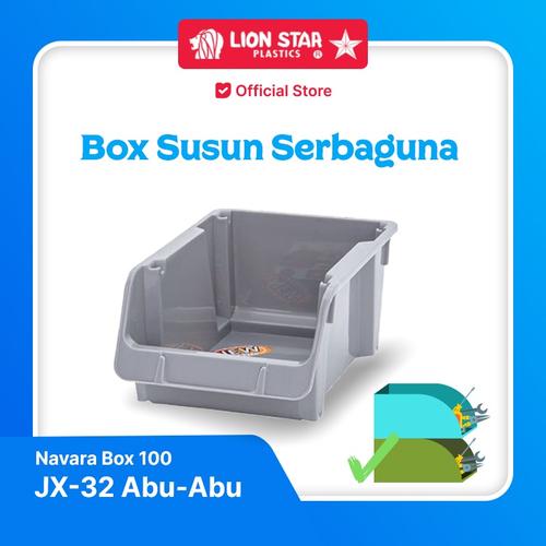 Jual LION STAR Kotak Penyimpanan Navara Box 100 JX-32 - Biru - Kab ...