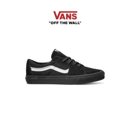 Promo Vans Sk8 Low Contrast Black Black White - Hitam, 37 - Kota ...
