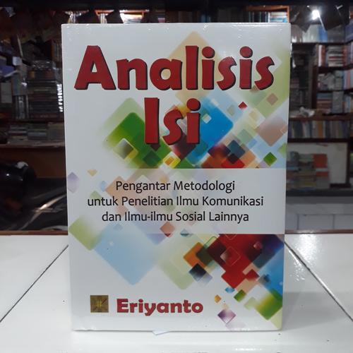 Jual Buku Prenada Kencana Analisis Isi : Pengantar Metodologi Untuk ...
