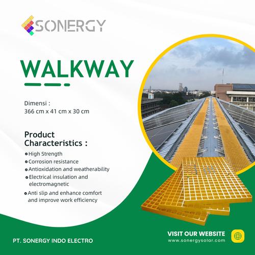 Jual Walkway Set Solar Metal Roof FRP Walkway Mount Solution - Jakarta ...