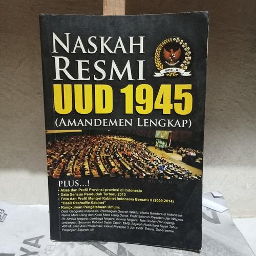 Jual NASKAH RESMI UUD 1945 (AMANDEMEN LENGKAP) - Kota Depok - Toko Tobas Tangga | Tokopedia