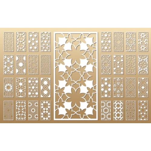 Jual Bundle sekat dinding pintu pagar minimalis Desain File Laser ...