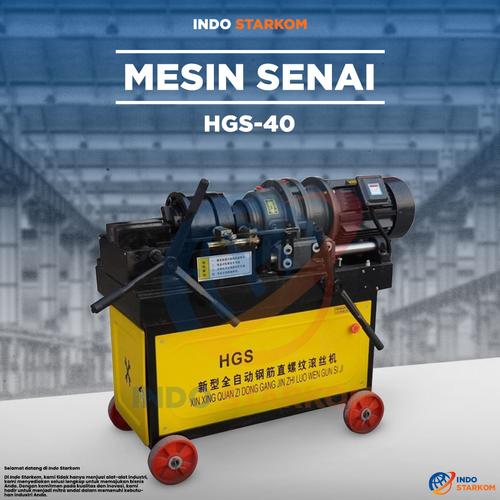 Jual Mesin Senai Besi Ulir HGS40 Steel Rebar Threading Machine HGS 40 ...