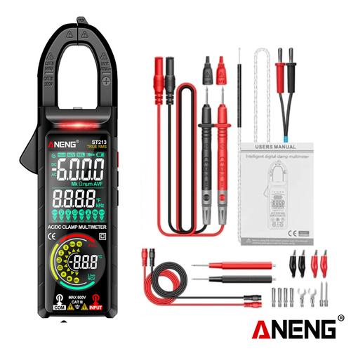 Promo (Paket A) Aneng ST213 Pro Clamp Meter VA Reverse Color Display ...