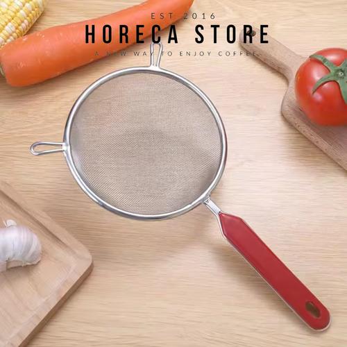 Jual Saringan sayur gagang merah 20cm - 8 inch Collander Fine mesh ...