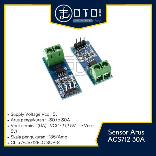 Jual Sensor Arus ACS712 30A Modul AC-DC Module Current Range Hall ACS ...
