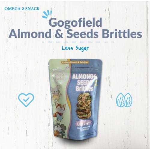 Promo Gogofield Almond Seeds Brittles Less Sugar 50 gram - Cemilan ...