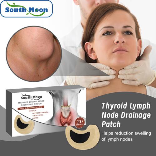 Promo Lymphatic Drainage Plaster South Moon Thyroid Lymph Node Drainage Patch 20pcs Neck Armpit ...