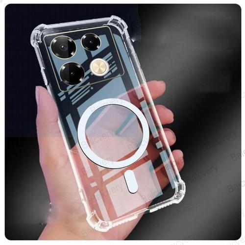 Jual Case Infinix Note 40 / 40 Pro PLUS MAGSAFE Casing Bening TPU Bumper Magnetic Armor ...
