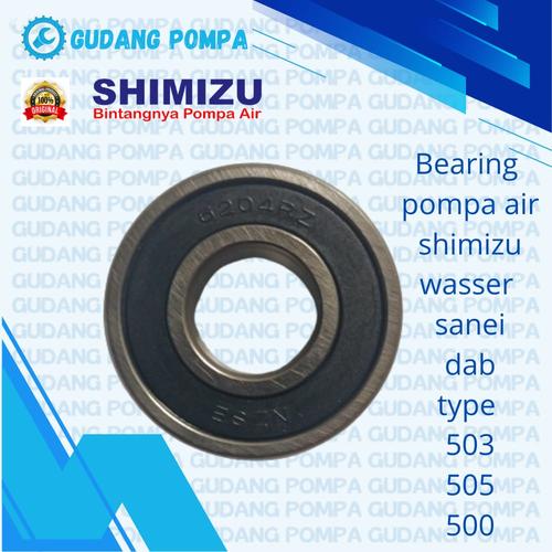 Jual Bearing Shimizu 6204RZ / Bearing jetpump, ORIGINAL. - Kota ...
