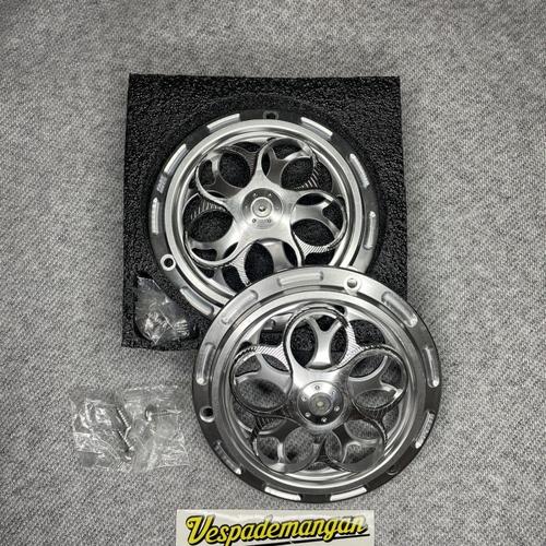 Jual Cover Fan Spinner Full CNC Chrome For all modern Vespa IGET-3V ...