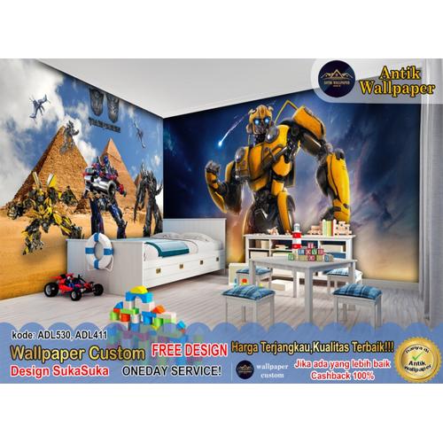 Jual WALLPAPER DINDING CUSTOM 3D - TEMA ANIMASI 3D TRANSFORMERS 1 - G ...