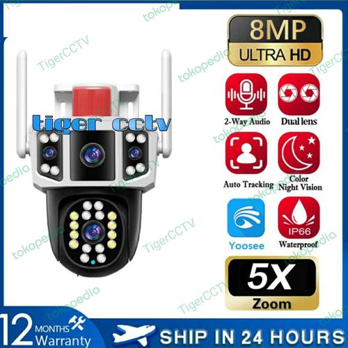 Jual Ip cam camera PTZ speed dome outdoor waterproof yoosee tiga lens ...