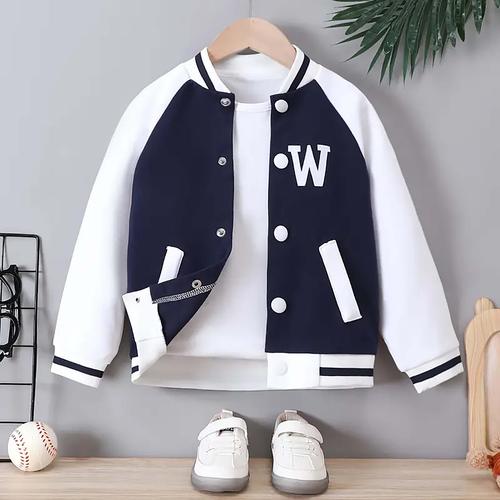 Jual Jaket Varsity Anak Reglan Inisial W (BISA CUSTOM INISIAL) Size ...