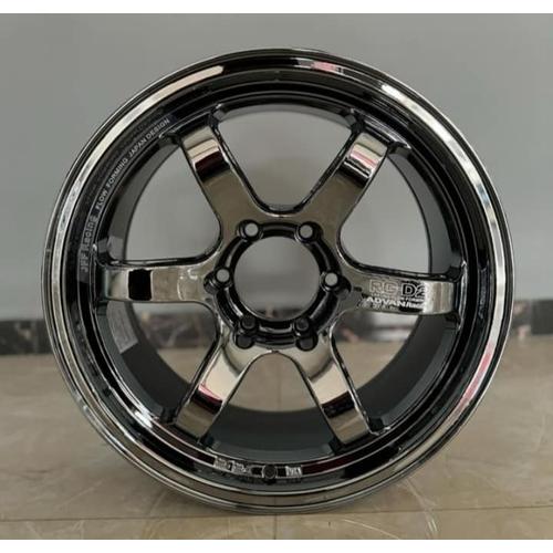 Jual velg pajero advan rgd2 black chrome ring 18x9 et0 6x139 mobil ...