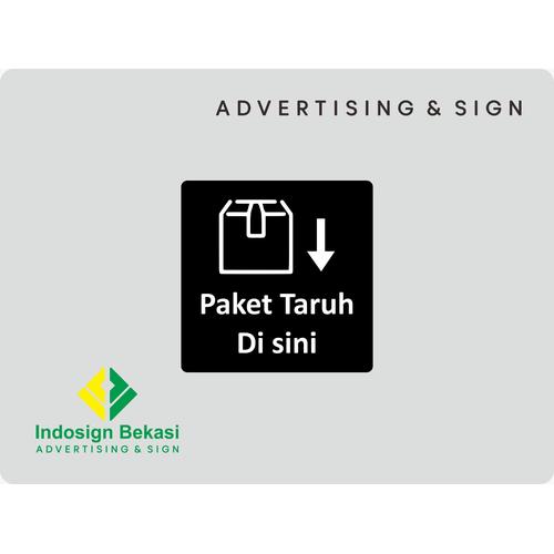Jual Sign Akrilik Paket Taruh Disini | Sign Board Akrilik - 10x10 - Kab ...