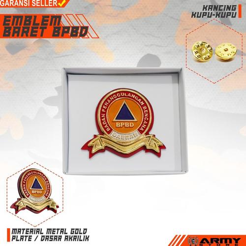 Jual NEW emblem baret BPBD - Kota Surabaya - TOKOKURAM3 | Tokopedia