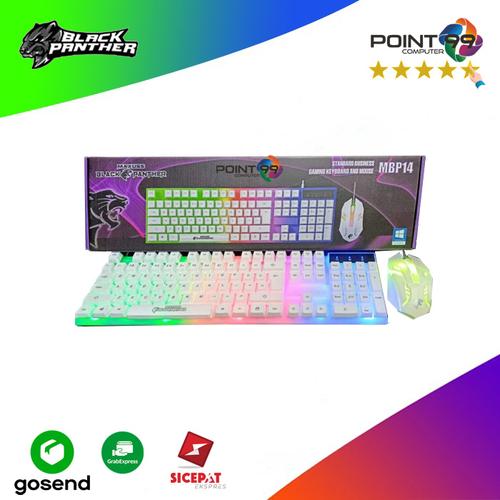 Jual Keyboard Mouse Black Panther RGB - Putih - Kota Bandung - POINT99 COMPUTER | Tokopedia