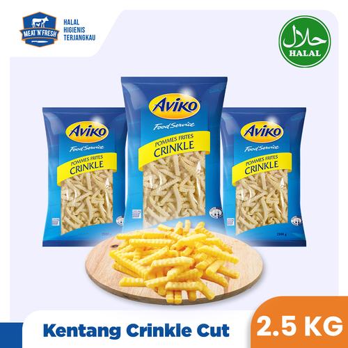 Jual Aviko Kentang Goreng / French Fries Crinkle Cut 2.5 kg - Kota ...