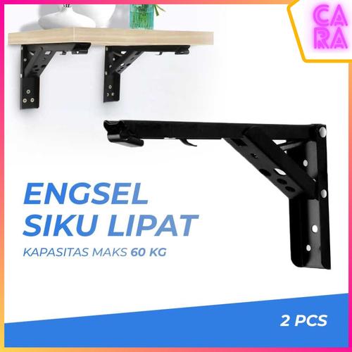 Promo Siku L Rak Ambalan Engsel Penyangga Besi 12-14inch NED-6112 ...