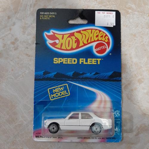 Jual Hotwheels Mercedes 380 SEL Speed Fleet White Antik 1988 Full besi ...
