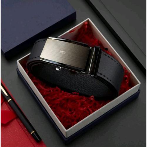 Jual Tali Ikat Pinggang Pria Kulit Asli SQIU Fashion Style Sporty - box ...