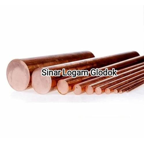 Jual as tembaga asli import diameter 8mm x 200mm tembaga batang copper ...