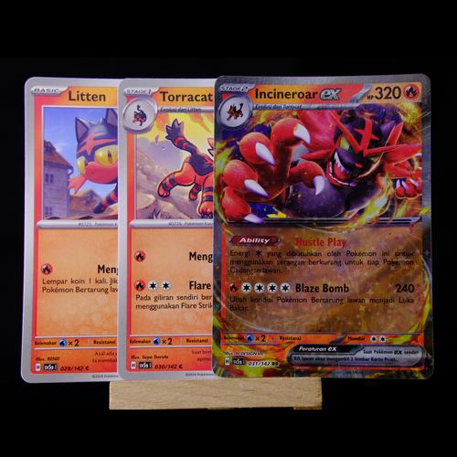 Jual Litten & Torracat & Incineroar ex Evoline SV5s 031/142 RR Paradoks ...