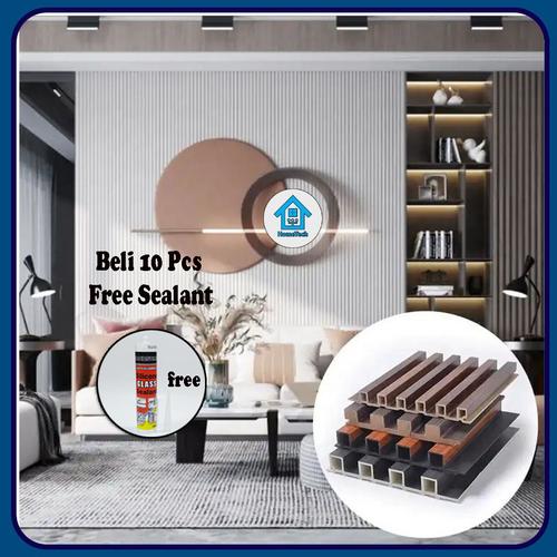 Jual HT Wood Panel WPC Aestetic Wall Panel PVC Motif Kayu Dinding Kisi ...