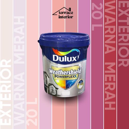 Promo Cat Tembok Dulux Weathershield Powerflex Exterior 20 L Merah ...
