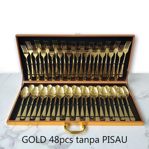 Promo Hampers Sendok Sultan Set / Sendok Set Gold / Royal Cutlery Set ...
