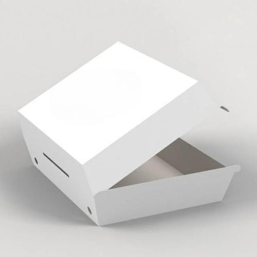 Jual Dus Makanan Putih Polos Kotak Snack Elegan Ukuran 17x13x5 Cm ...